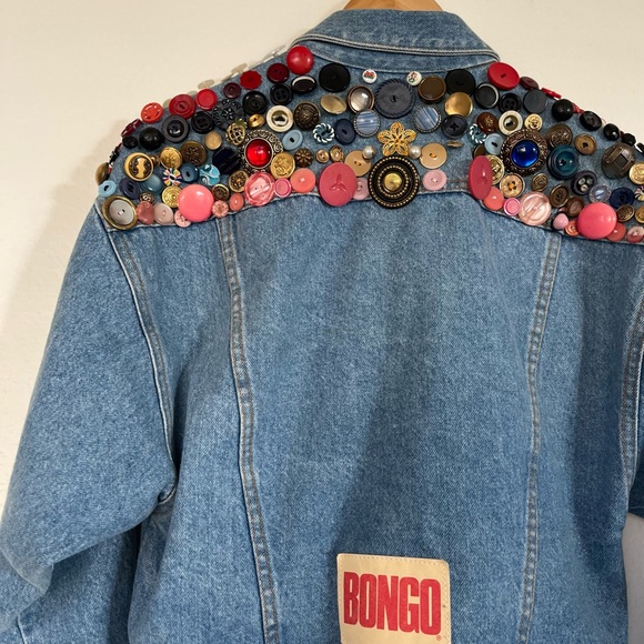 BONGO | Jackets & Coats | Vintage 8s Bongo Denim Jacket With ...